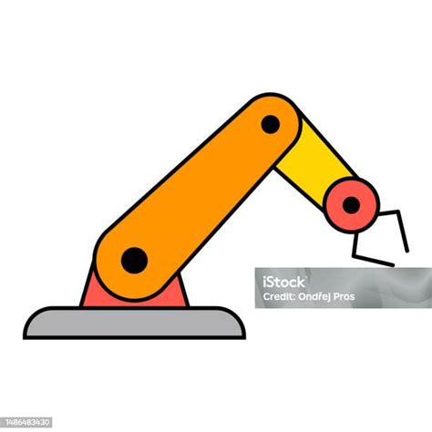 기계 로봇 팔 기계 아이콘 기술 유압 로봇 손 벡터 일러스트 레이 션 Performing Arts Event에 대한 스톡 벡터 아트 및 기타 이미지 Performing