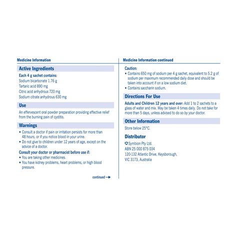 Pharmacy Choice Cystitis Relief 28 Sachets