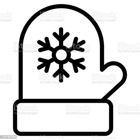 미텐 아이콘 크리스마스 및 축하 윤곽선 기호 컬렉션입니다 편집 가능한 벡터 디자인 겨울에 대한 스톡 벡터 아트 및 기타 이미지 겨울 계절 공휴일 Istock