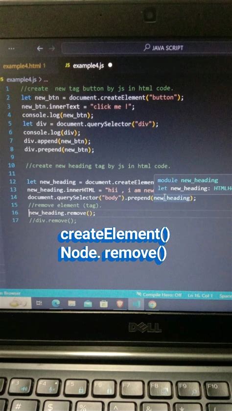 Mohit Dixit On Linkedin Create Elements Tags Using Java Script