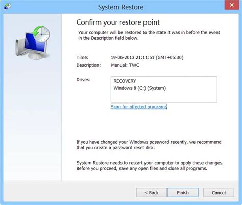 Create System Restore Point Restore Computer Windows 11