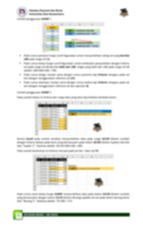 SOLUTION Modul Microsoft Excel Studypool