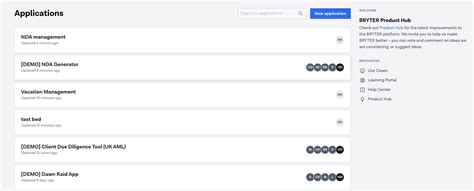 Introduction To Applications Bryter Help Center