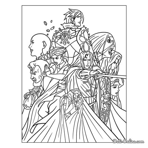 Раскраска Аниме Кастлвания распечатать раскраски для детей