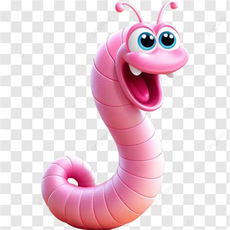 Cute Pink Worm Cartoon Shirt Designs Design Elements Asset Design