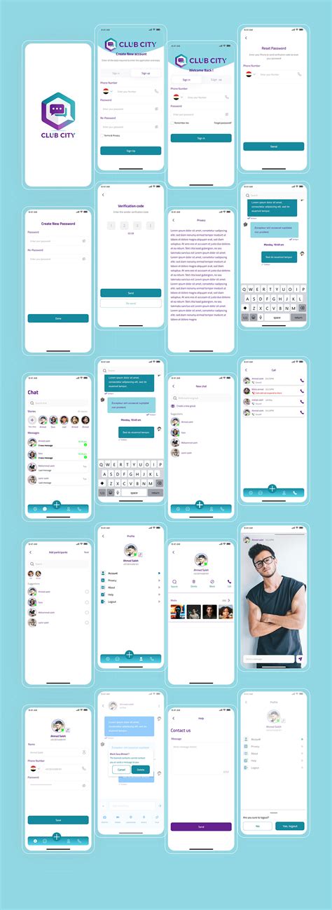 Chat App Design UX UI Design Behance