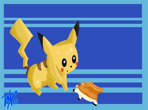 Pikachu And Patamon By Coppice Z On Deviantart