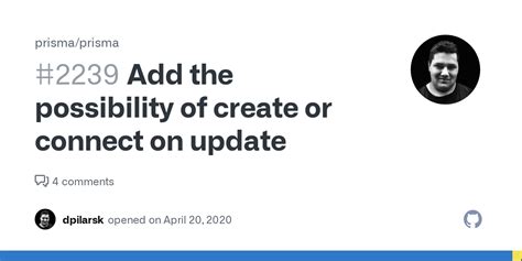 Add The Possibility Of Create Or Connect On Update · Issue 2239