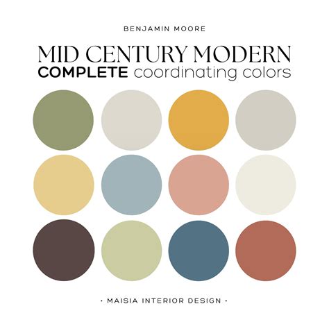 Mid Century Modern Kitchen Color Palette