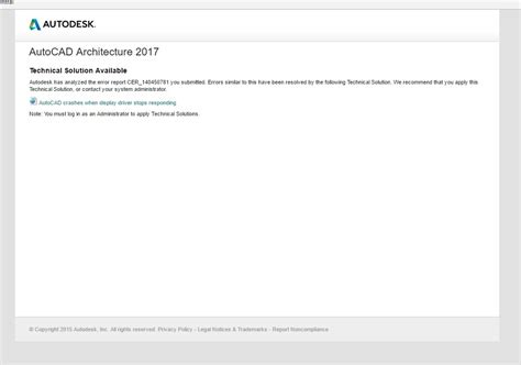 Autocad Architecture 2016 And 2016 Keeps Crashing Autodesk Community