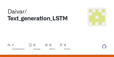 Github Daivar Text Generation Lstm