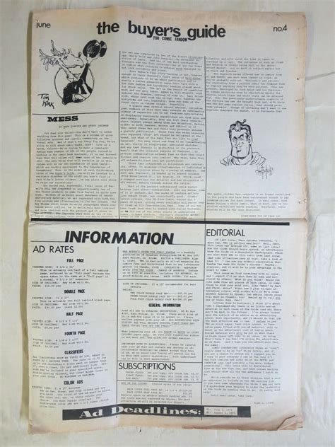 Buyers Guide 4 Mark Evanier Article June 1971 Comic Collectibles