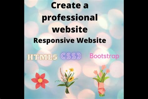 design html css and bootstrap website in 24 hours by webdevelpment fiverr