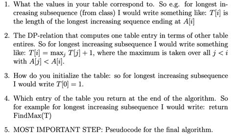 Solved For All The Dynamic Programming Problems In This