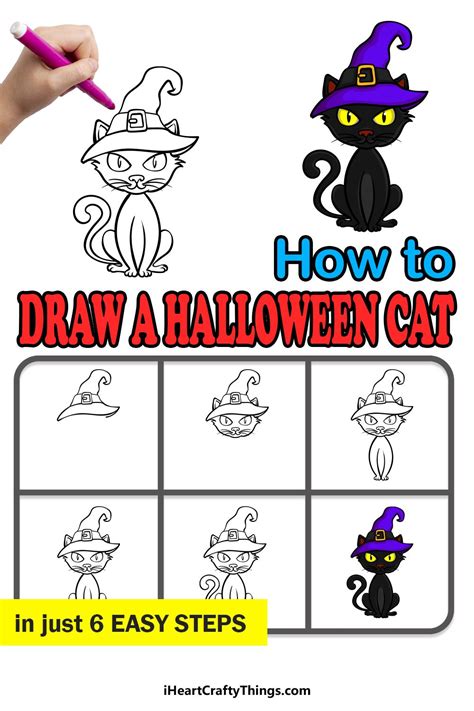 How To Draw A Halloween Cat A Step By Step Guide Easy Halloween