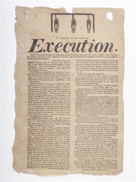Londons Dark Public Execution History In 5 Objects London Museum