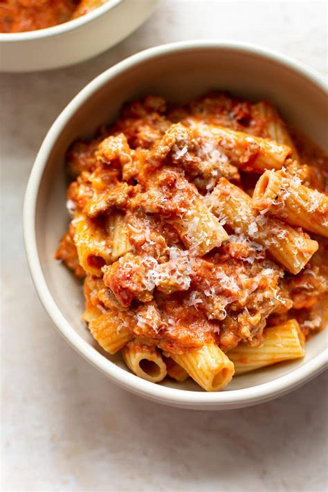 Easy Sausage Rigatoni • Salt And Lavender