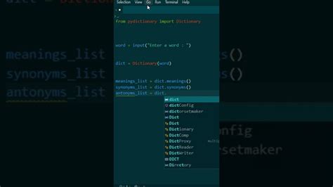 Virtual Dictionary Using Python Easy Implementation Youtube