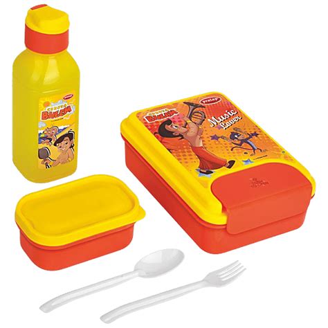 Buy Pratap One Lock Chhota Bheem Lunch Box Set Small Lightweight Online At Best Price Of Rs