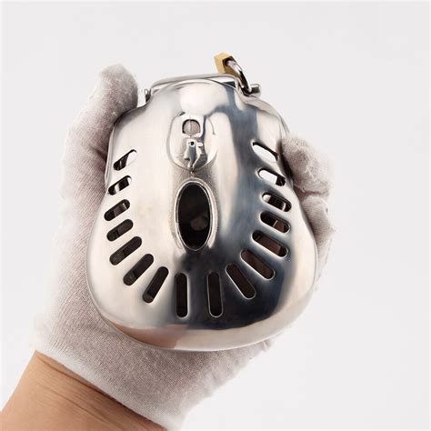 Fully Restraint Heavy Armor Stainless Steel Male Chastity Cage Ball