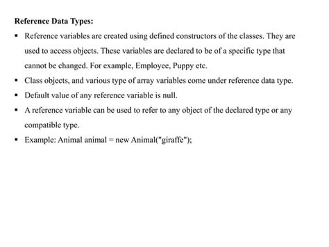 Java Basic Datatypespptx Programming Languages Computing