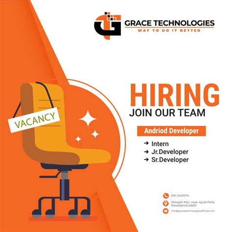 Grace Technologies On Linkedin Hiring Developer Cv Technology Android Androiddeveloper