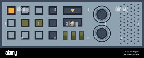 Industrial Control Panel Button Industry Stock Vector Images Alamy