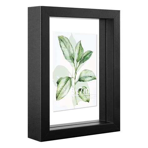 Core Art 5x7 Floating Picture Frame Double Plexglass Floating Frame For 4x6 3 5x5 Pictures Wall