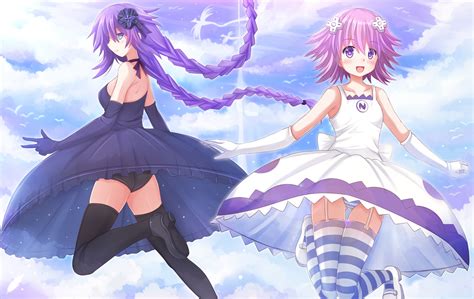 2girls Blue Eyes Blush Choker Dress Elbow Gloves Garter Belt Gloves
