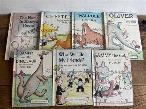 Vintage Syd Hoff Books You Choose Danny And Dinosaur Sammy The Seal Oliver Walpole Who