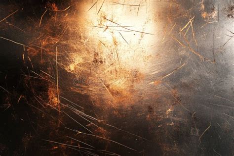 The Metallic Surface Displays A Blend Of Scratches And Rust Patterns Highlighting Wear And Age