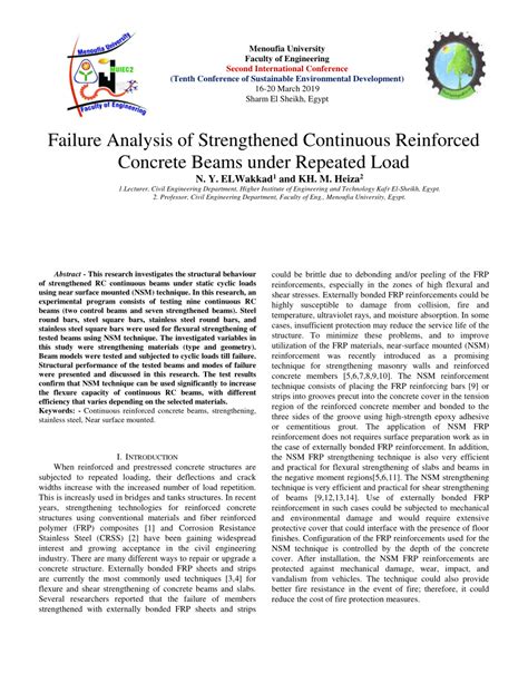 Reinforced Concrete Beams Under Repeated Loading The Best Picture Of Beam
