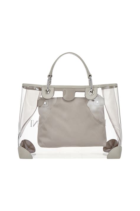 Emporio Armani 엠포리오 아르마니 여성 로고 프린트 투명 쇼핑백 S I Village 에스아이빌리지