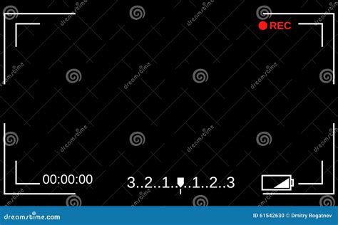 Camera Viewfinder Template Focusing Screen Of The Camera Stock Vector Illustration Of Scan