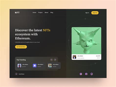 Nft Landing Page By Jatin Lathiya On Dribbble