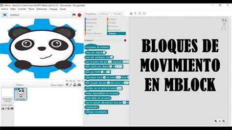 Cómo Programar En Mblock 2 Bloques De Movimiento Youtube