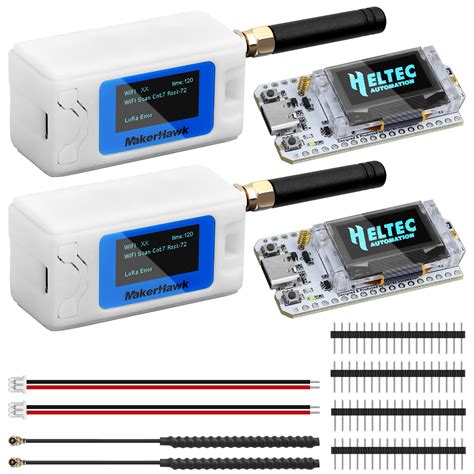 2 Set Esp32 Lora V3 Development Board Upgraded N30 Protect Case With 915mhz Antenna And