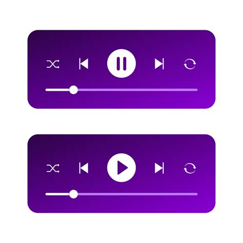 Music Player Ui Screen Element Vector Illustration 26310795 Vector Art