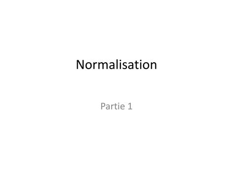 Pdf Normalisation
