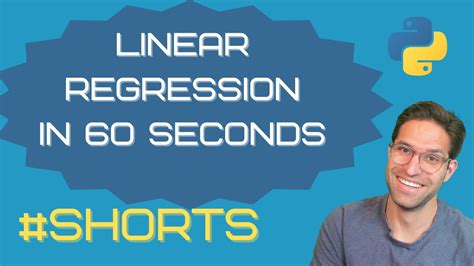 linear regression with python in 60 seconds shorts youtube