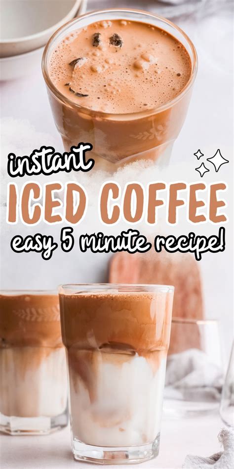 Easy Instant Iced Coffee Recipe With Nescafe Coffee Drink Recipes