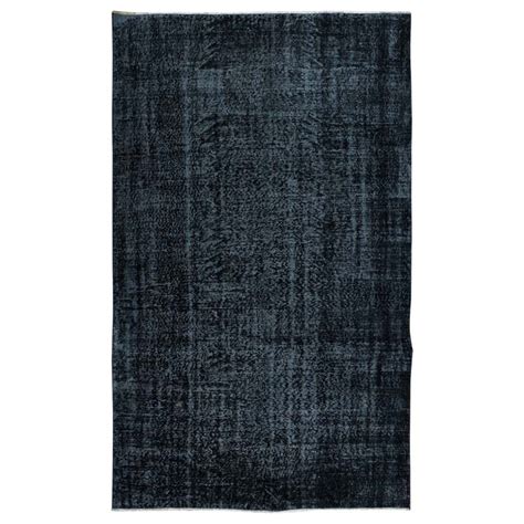 Black Modern Turkish Handmade Wool Rug For Sale At 1stdibs