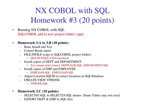 Ppt Bcis 4620 Introduction To Database Processing Class 4 Nx Cobol