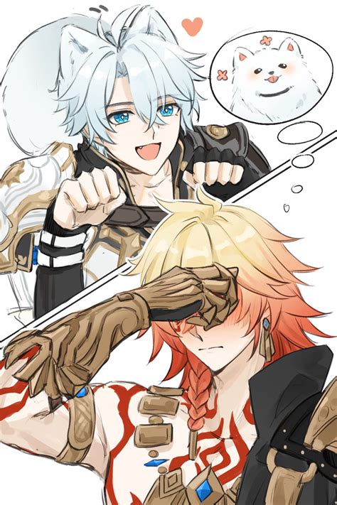 Phainon And Mydei Honkai And More Drawn By Orangezhaoze Danbooru