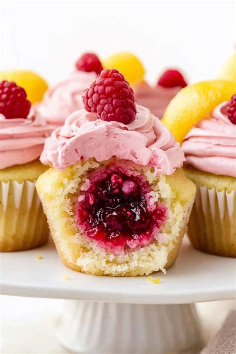 Lemon Raspberry Cupcakes Insanely Good