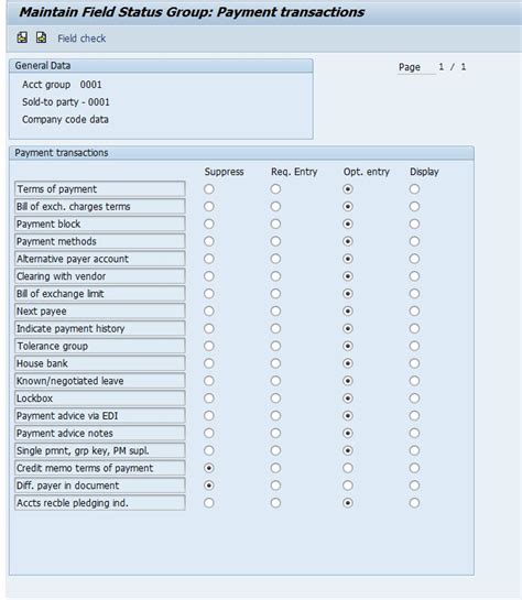 Solved Set Mandatory Payment Methods For Specific Terms O Sap