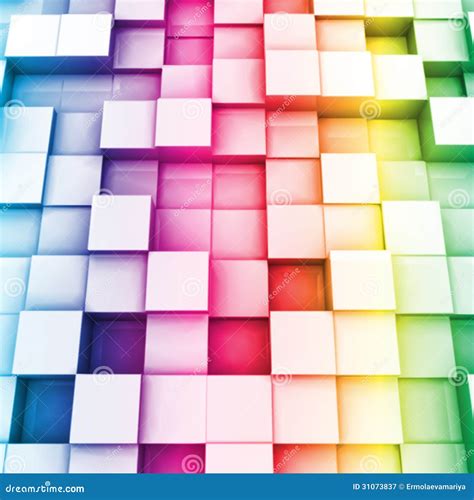Colorful Cubes Vector Background Stock Vector Illustration Of Elements Background 31073837