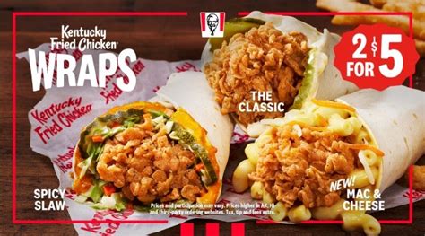 Kfc Reveals Returns Of Wraps Along With New Mac And Cheese Wrap