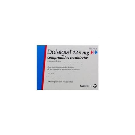 Dolalgial 125mg 20 Comprimidos Recubiertos Farmacia Online Esenciadiem Farma Queremos Que Tu