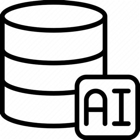 Ai Data Database Artificial Ml Icon Download On Iconfinder